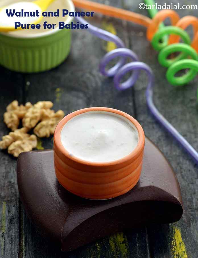 Chefstoppe || Walnut Paneer Puree for Babies